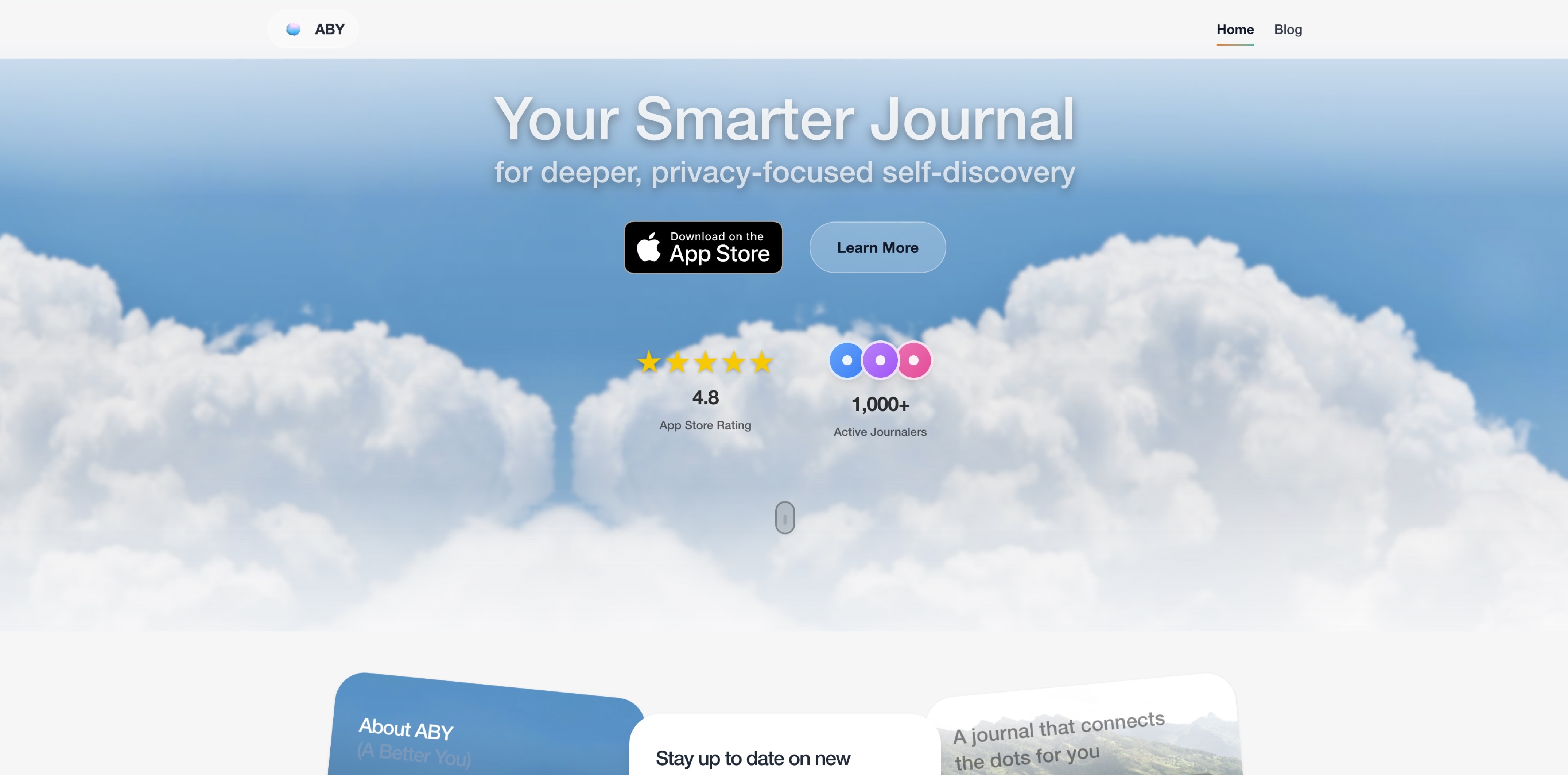 ABY Journal – Private AI Diary App for Insightful Reflection